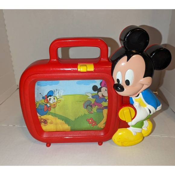 Disney | Toys | Vintage Disney Arco Mickey Mouse Musical Wind Up Scroll ...